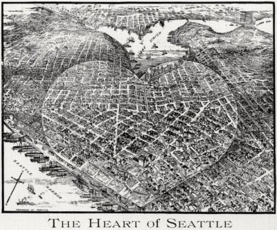 Seattle Map 11 – Heart of Seattle – GeologyWriter.com